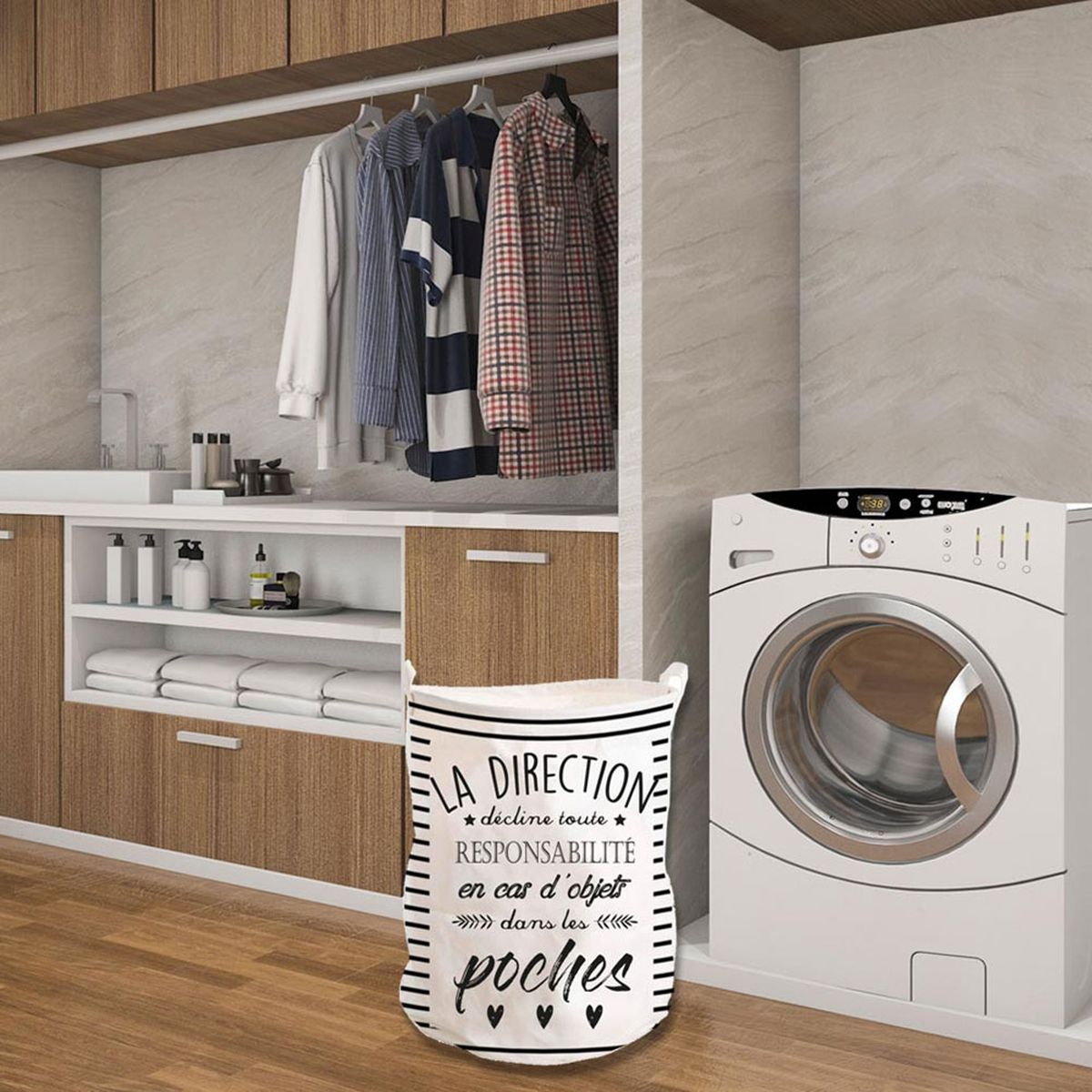 Panière à linge 50 cm La Direction décline toute responsabilité
